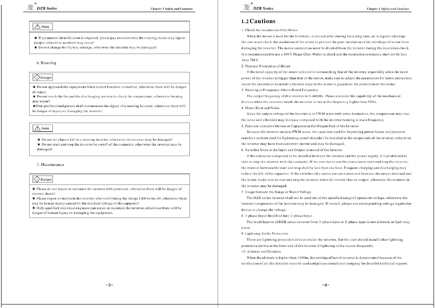 rma nua l 554 (Page 5 / 54) Fuling DZB200_DZB300 Inverter User Manual